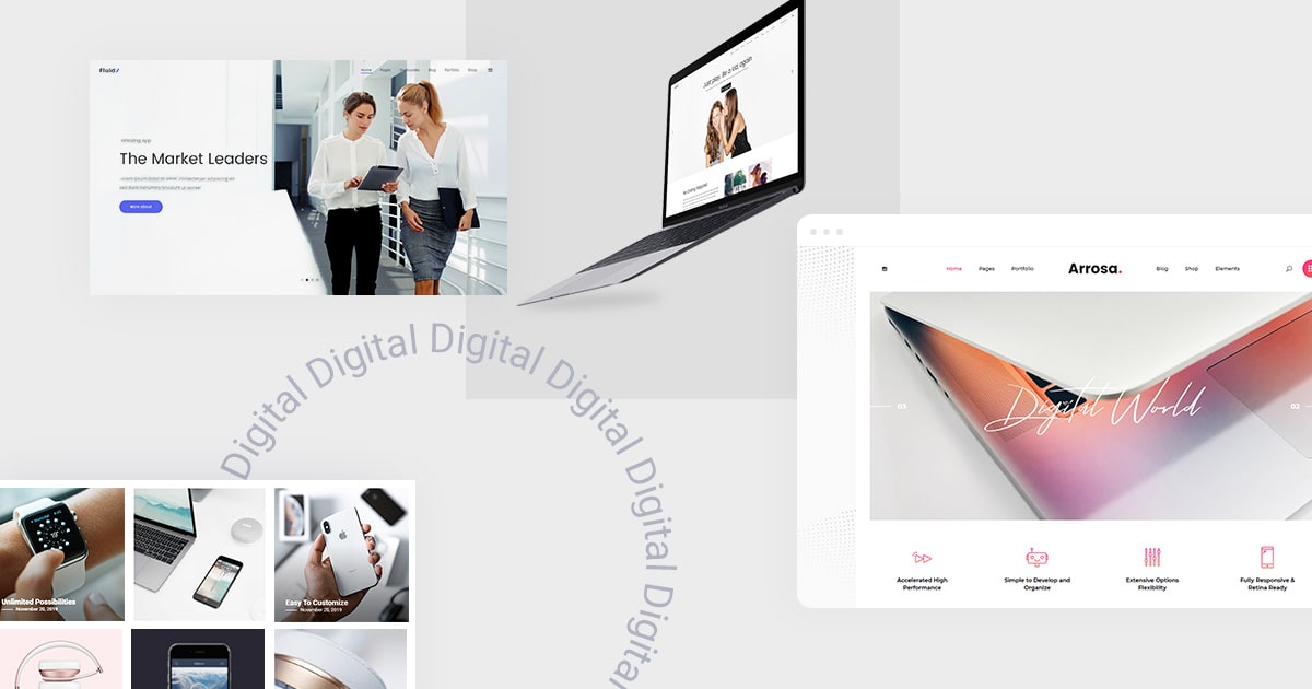 80+ Digital WordPress Themes - Qode Interactive